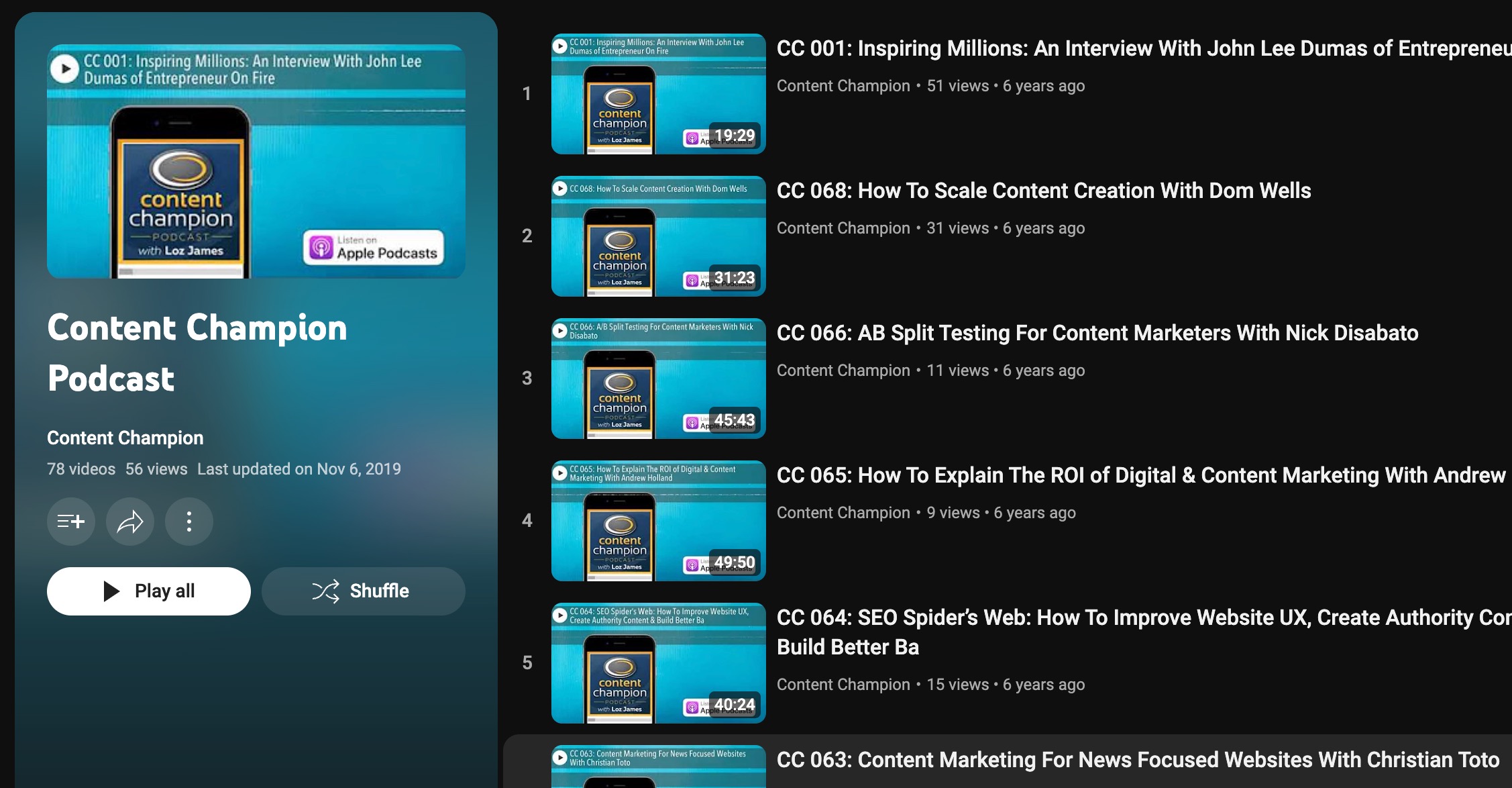 [Podcast] Content Champion – 100,000 Monthly Visits In 9 Months: Advanced SEO & Keyword Modeling ...